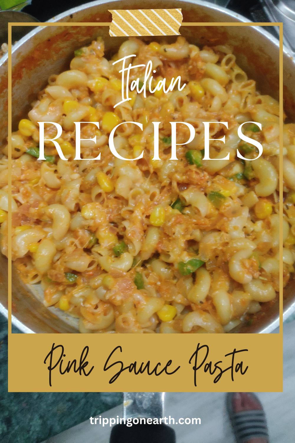 Pink Sauce Pasta (Without Maida and Milk) - Tripping on Earth