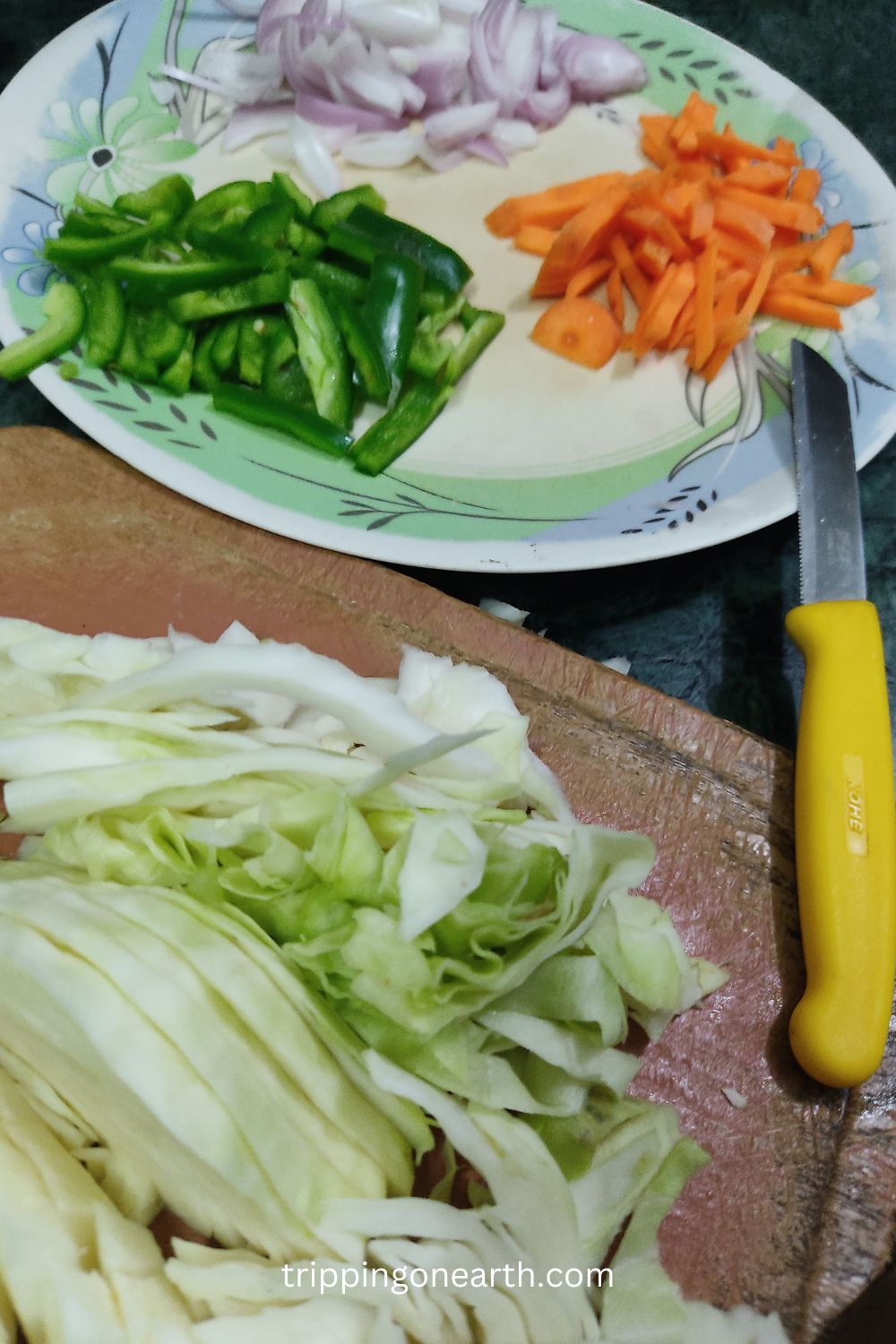 Veg Kathi Roll | Veg Frankie (in 10 Simple Steps!) - Tripping on Earth