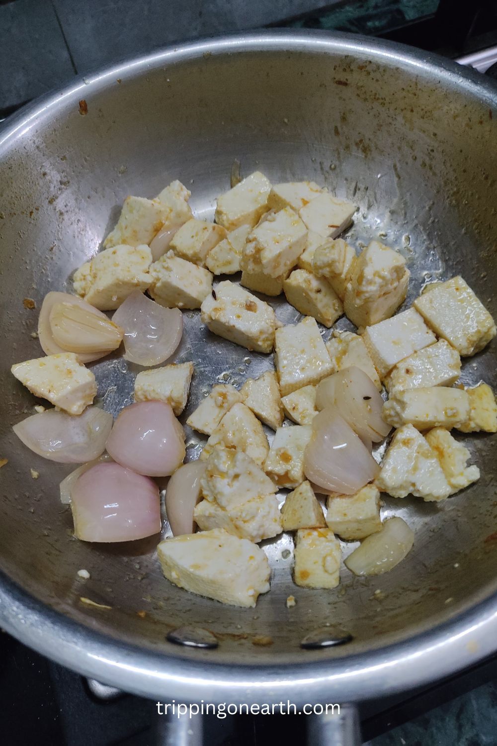 Paneer Do Pyaza Recipe (Dhaba Style) - Tripping on Earth