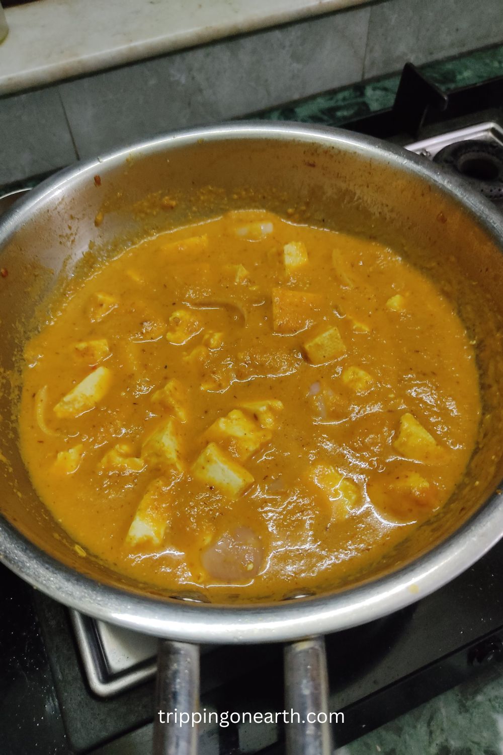 Paneer Do Pyaza Recipe (Dhaba Style) - Tripping on Earth