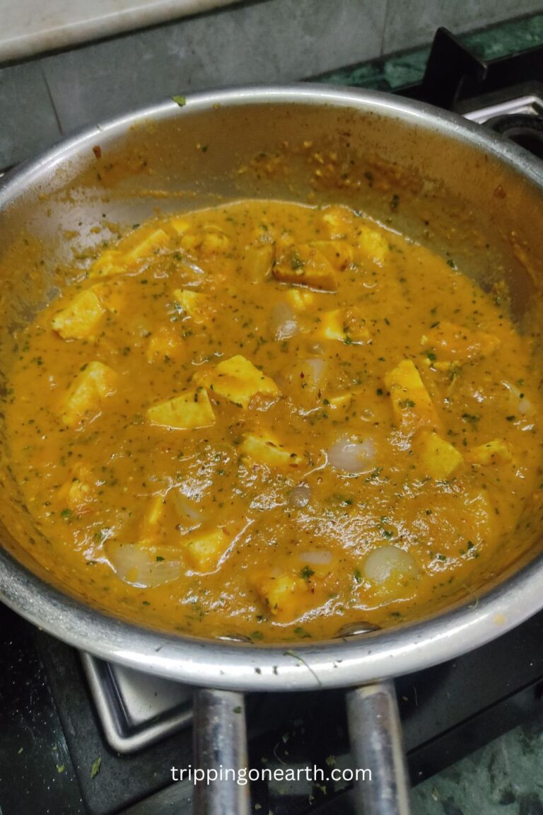 Paneer Do Pyaza Recipe (Dhaba Style) - Tripping on Earth