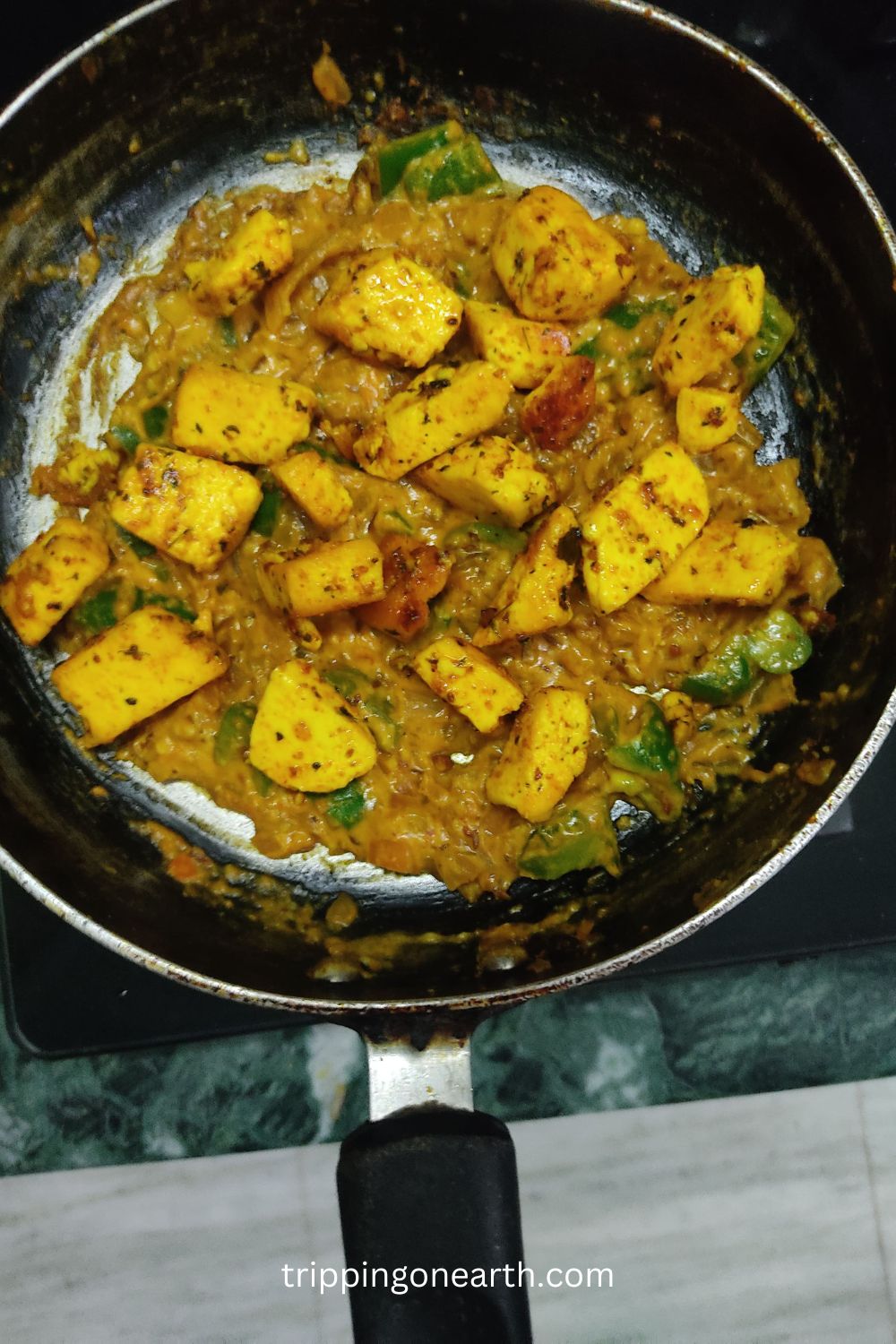 Paneer Takatak Recipe - Tripping on Earth