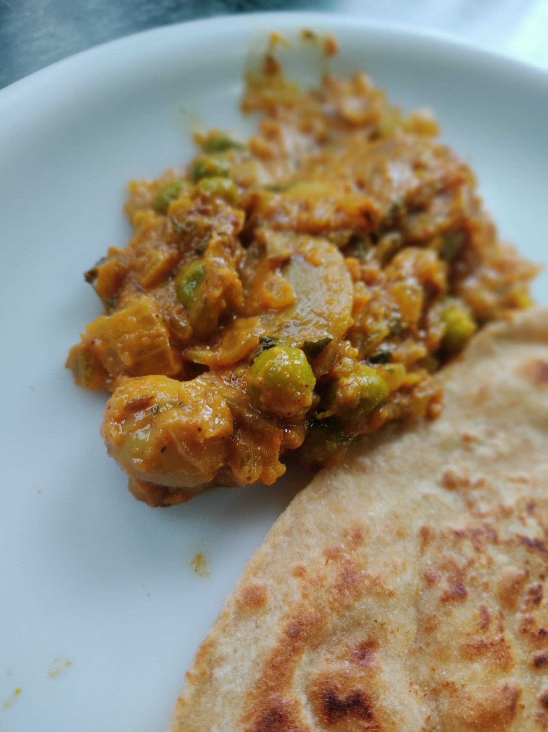 Matar Mushroom Recipe (Peas and Mushroom Recipe) - Tripping On Earth