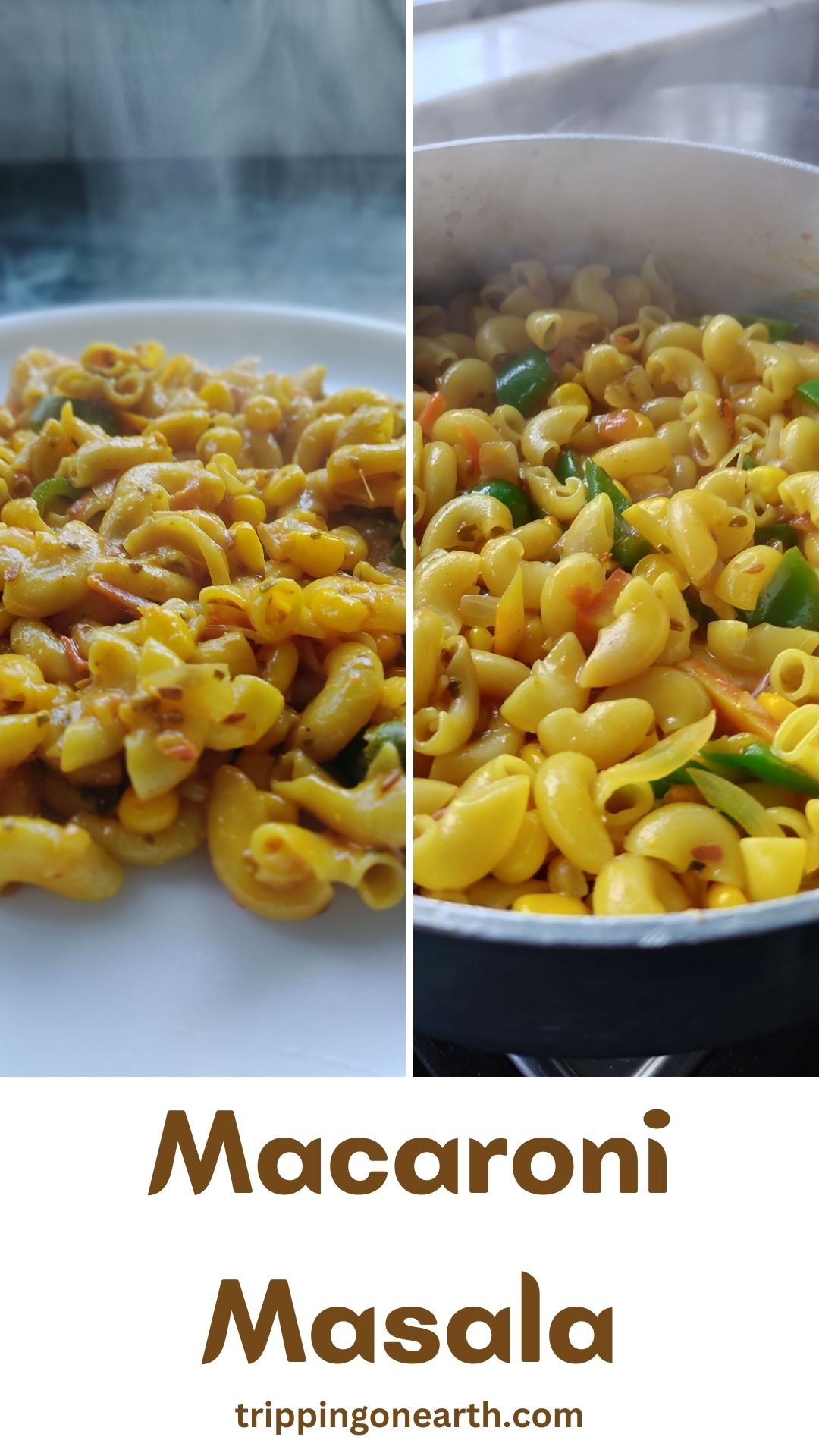 Macaroni Masala ( Quick + Easy ) - Tripping on Earth
