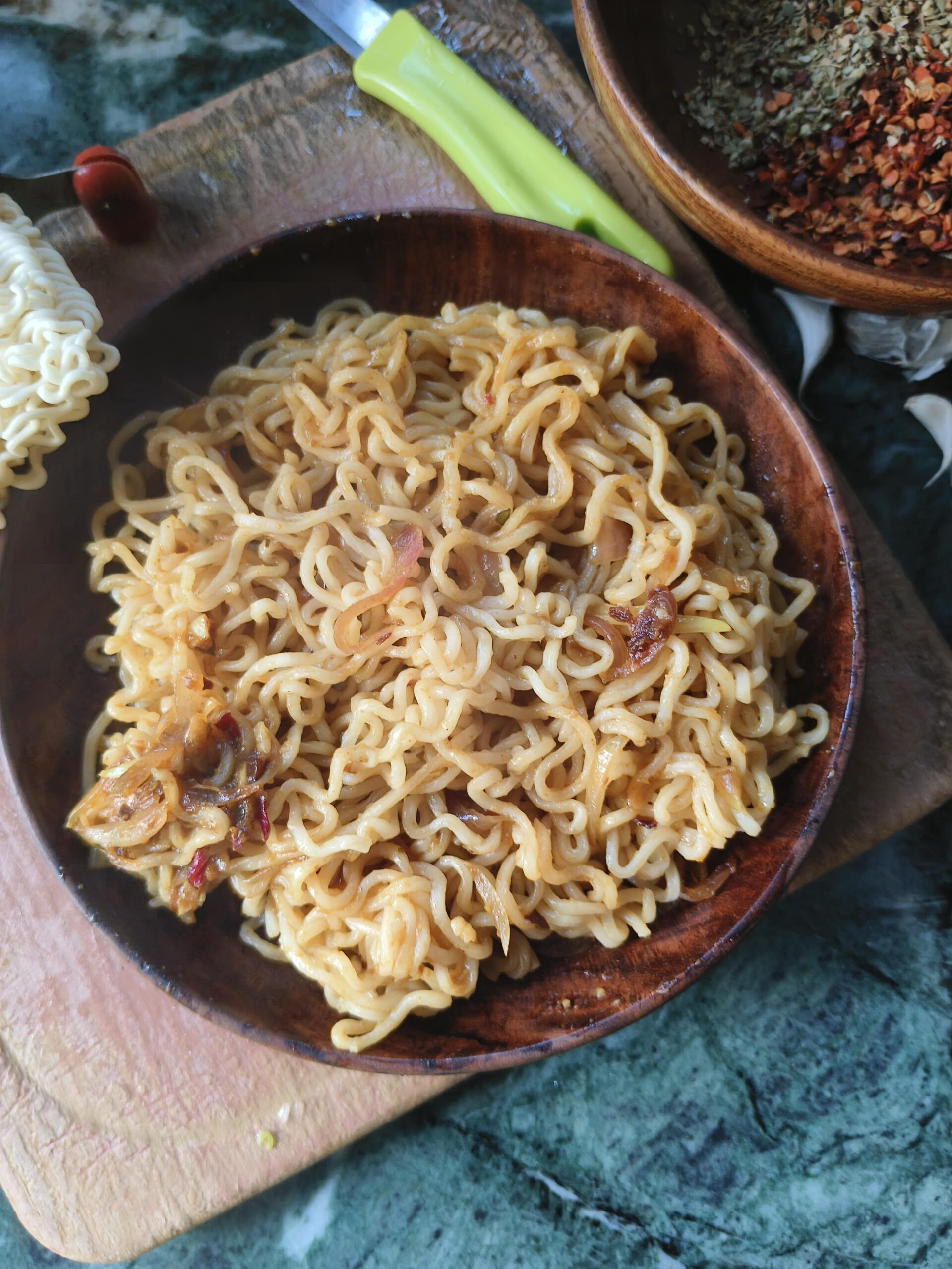 Fried Maggi ( An Indulgent Delight ) - Tripping on Earth