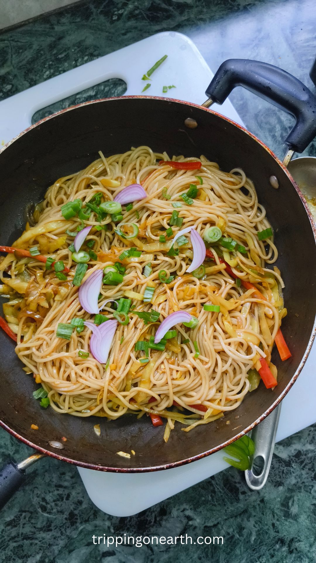 Singapore Street Noodles: 15-Minute Effortless Vegan Recipe - Tripping ...