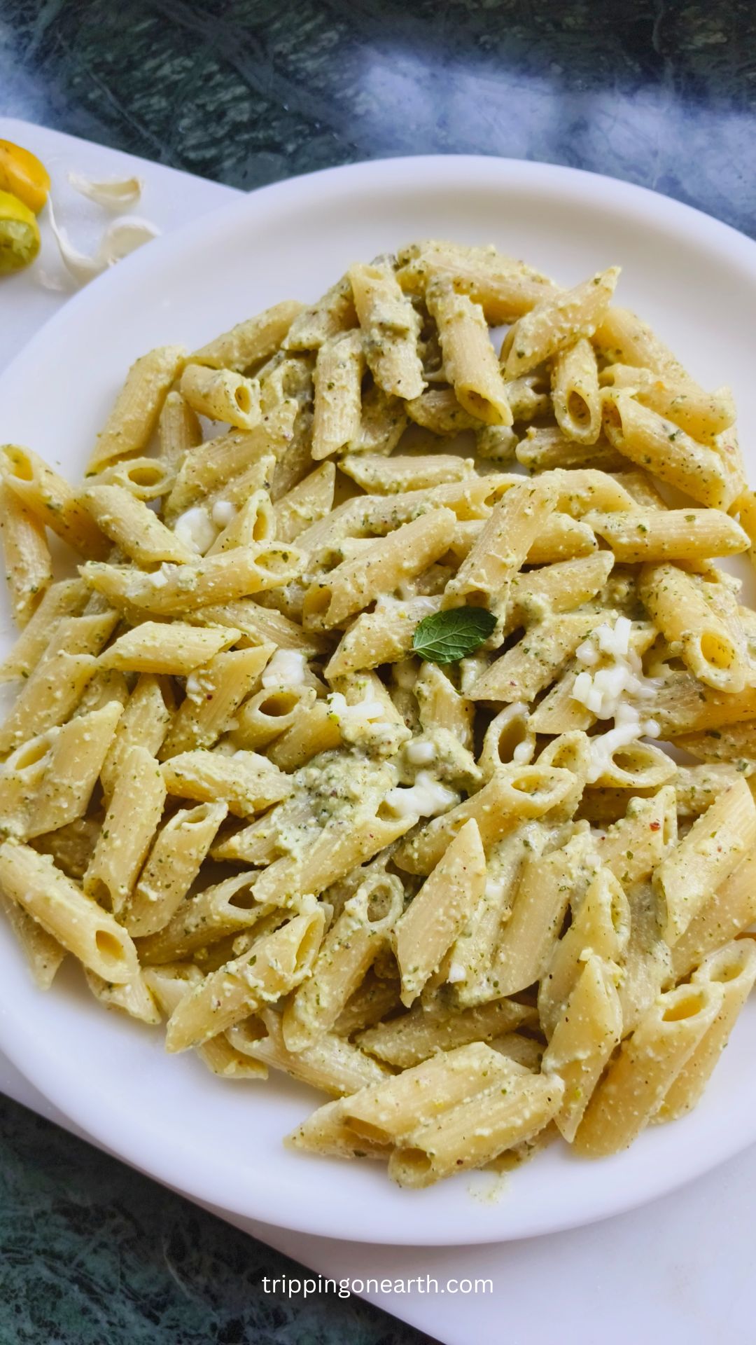 Pistachio Pesto Pasta: A Perfect Fusion Recipe - Tripping on Earth