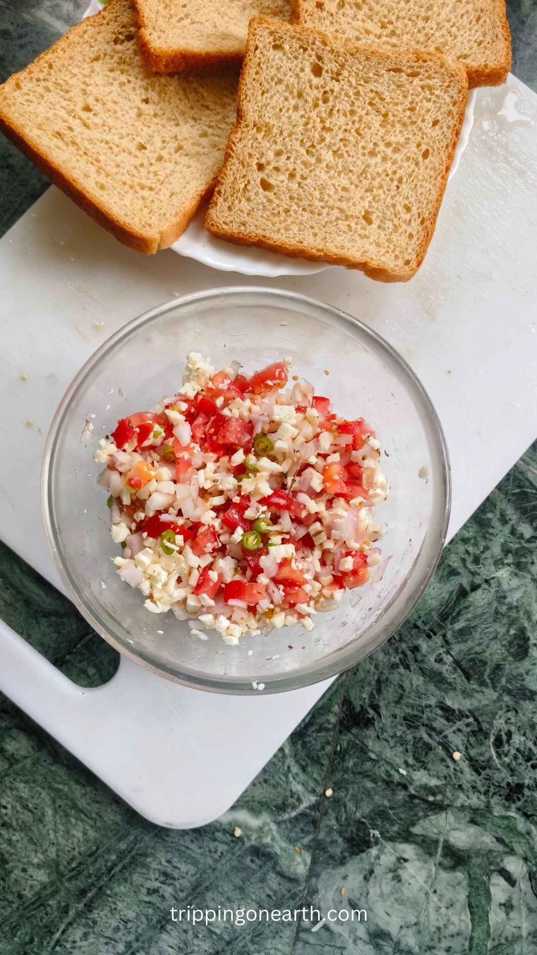 Cheesy & Crispy Chilli Cheese Toast - Tripping on Earth