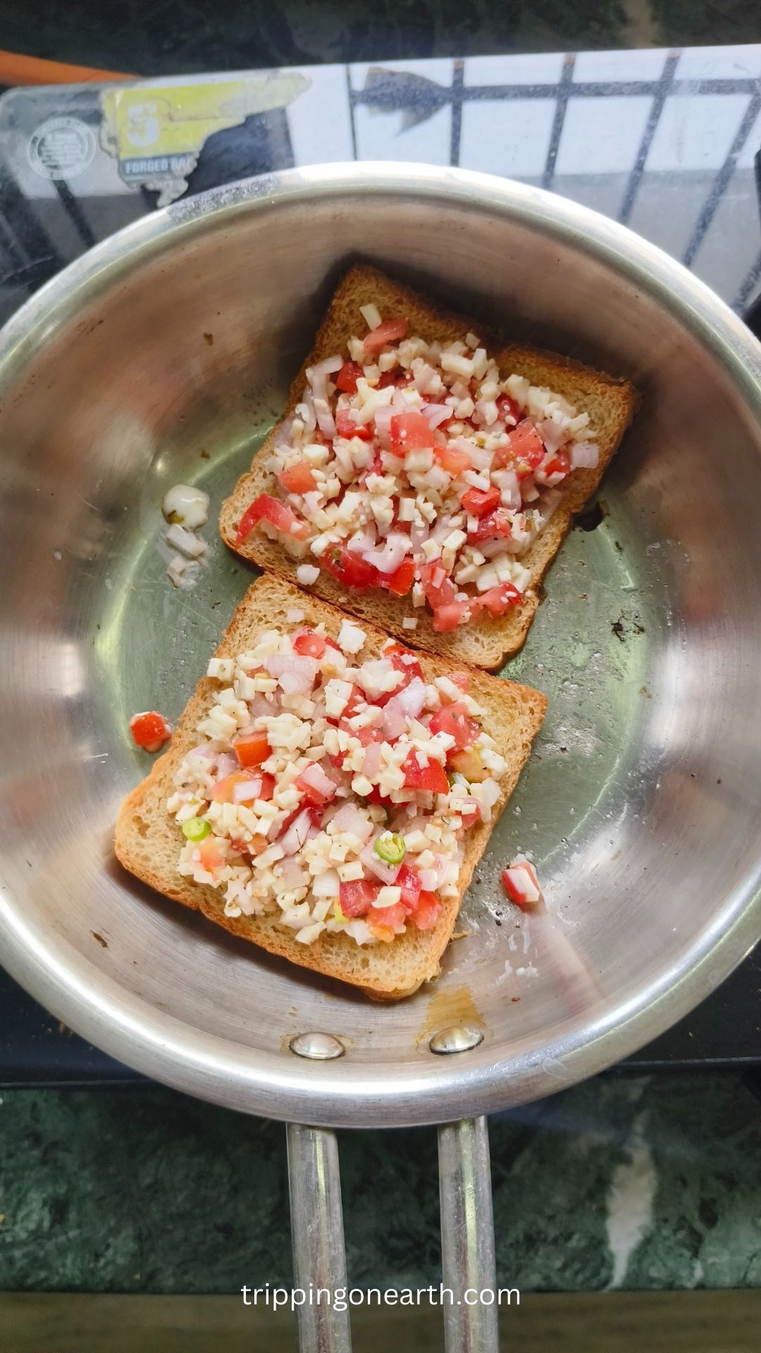 Cheesy & Crispy Chilli Cheese Toast - Tripping on Earth