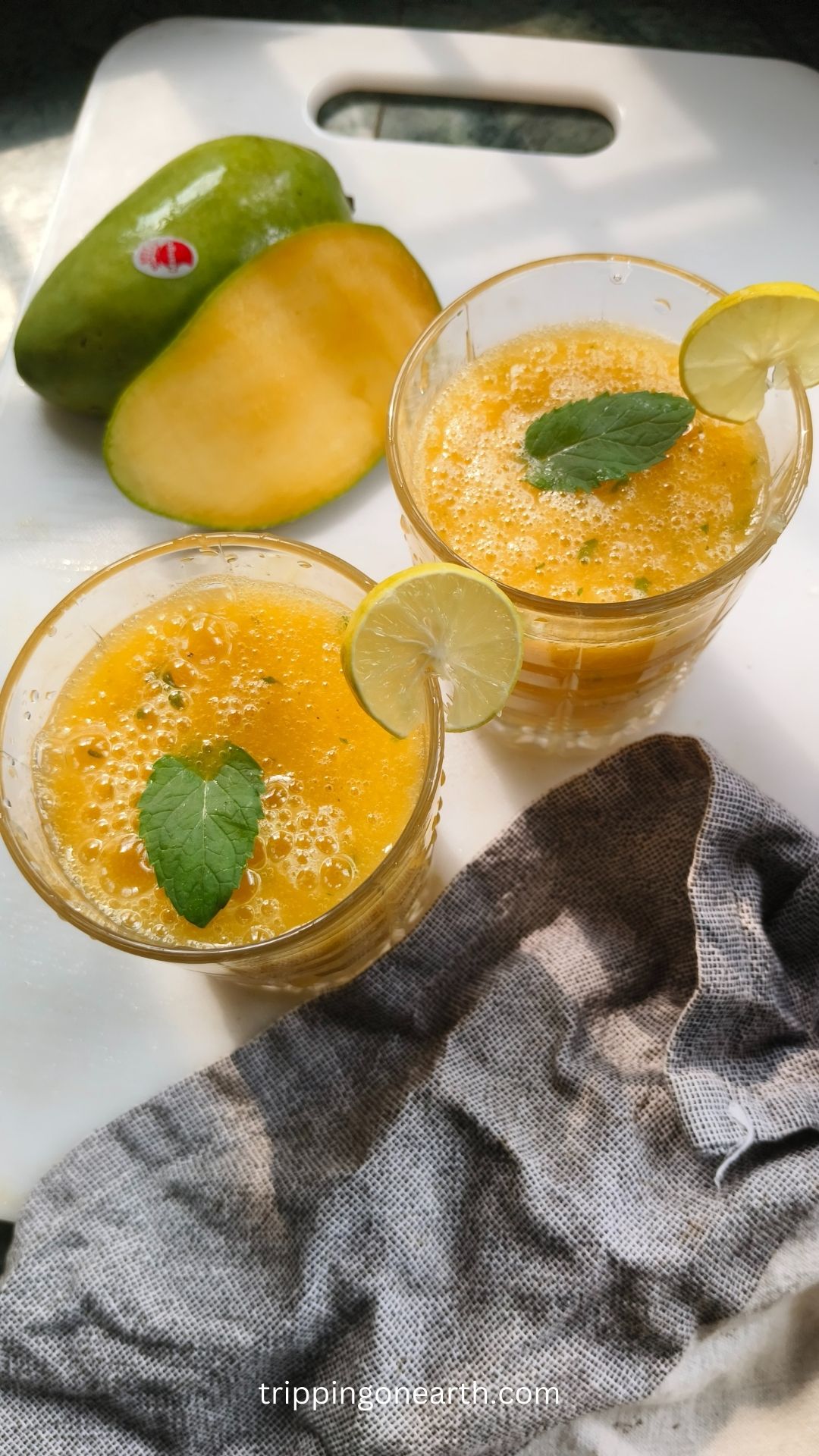 Mango Mocktail ( Effortless + Refreshing ) - Tripping on Earth