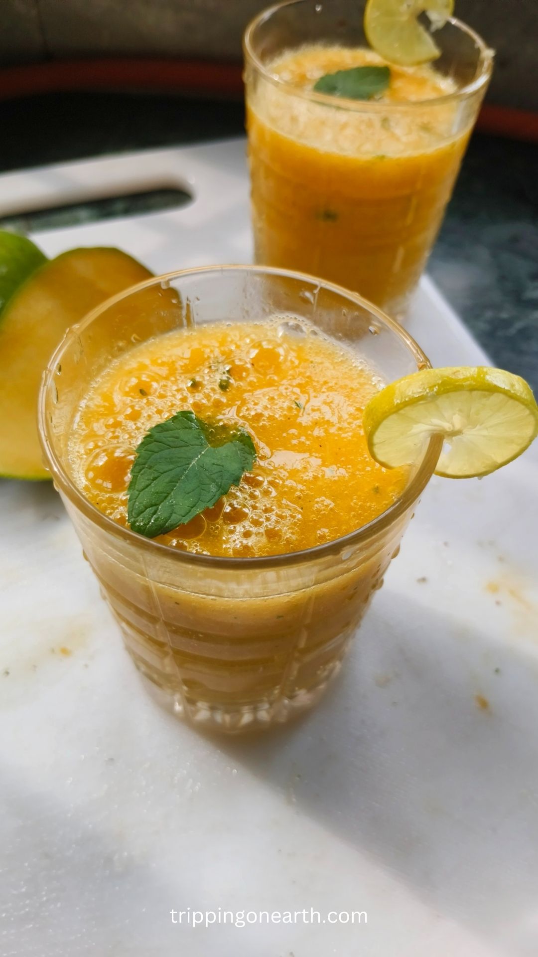 Mango Mocktail ( Effortless + Refreshing ) - Tripping on Earth