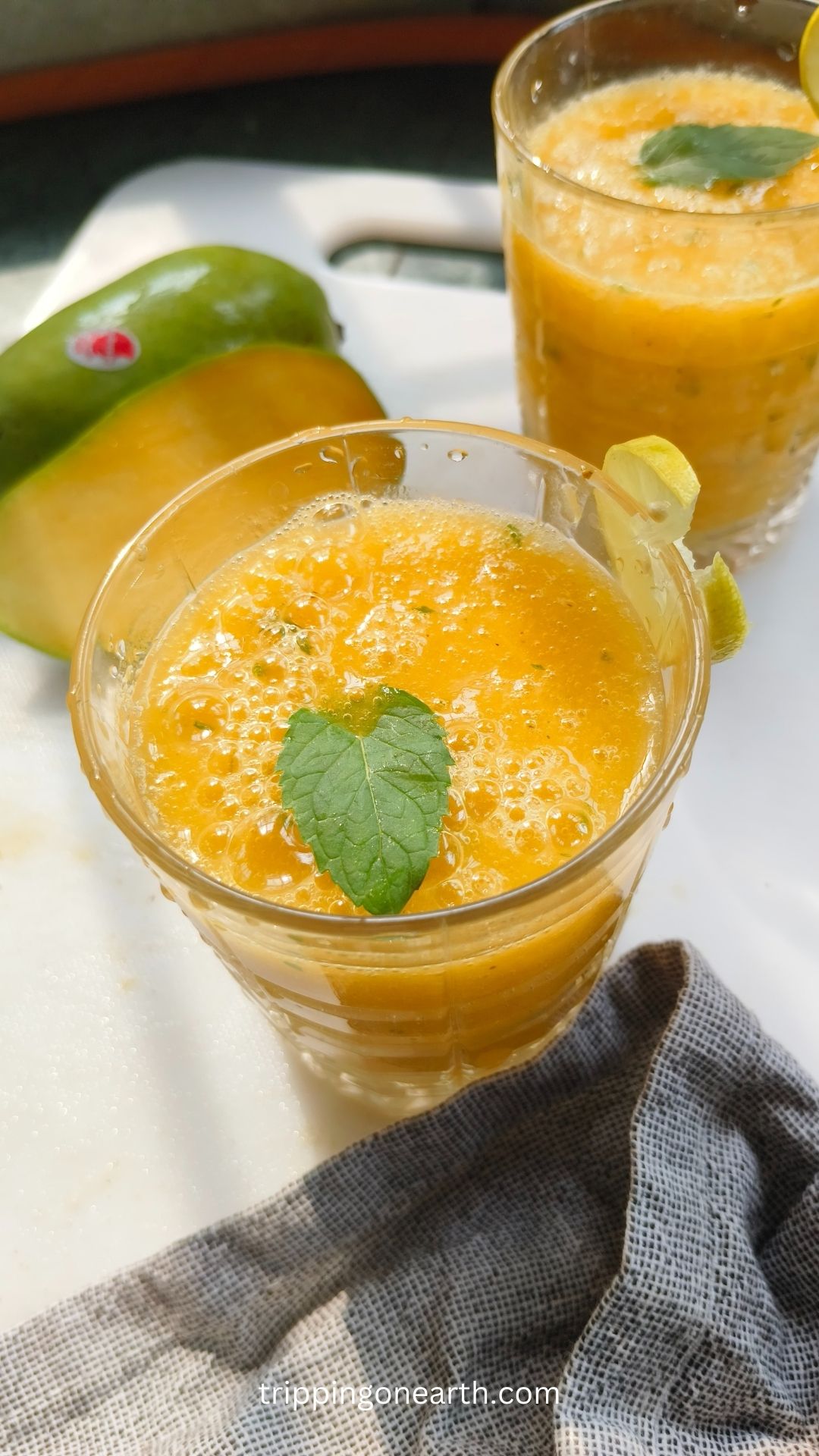 Mango Mocktail ( Effortless + Refreshing ) - Tripping on Earth