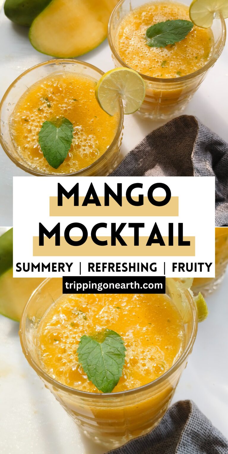 Mango Mocktail ( Effortless + Refreshing ) - Tripping on Earth