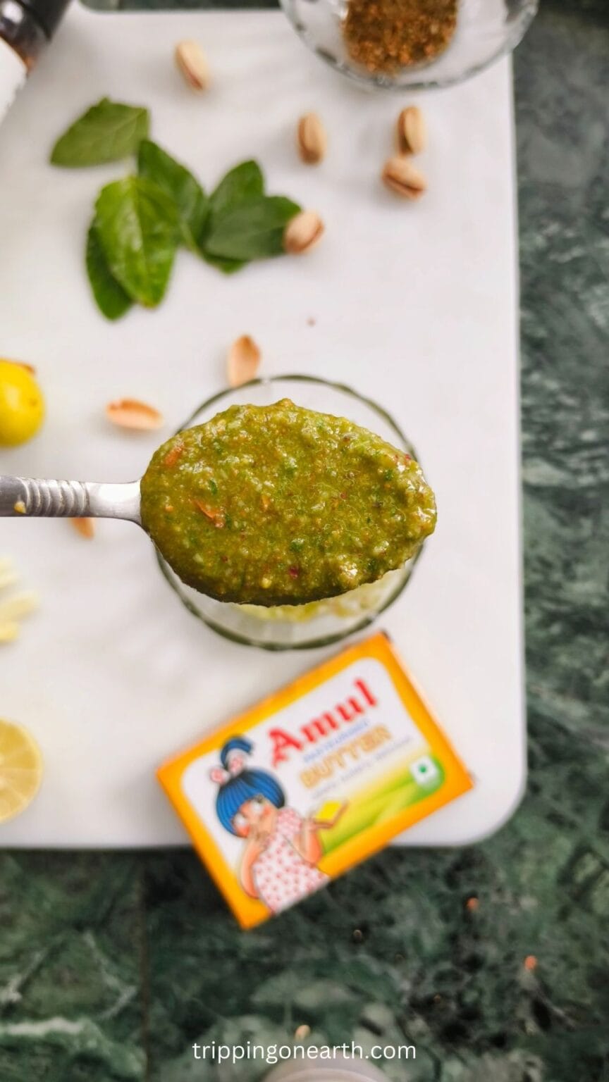 Herby and Creamy Pesto Alfredo Sauce - Tripping on Earth