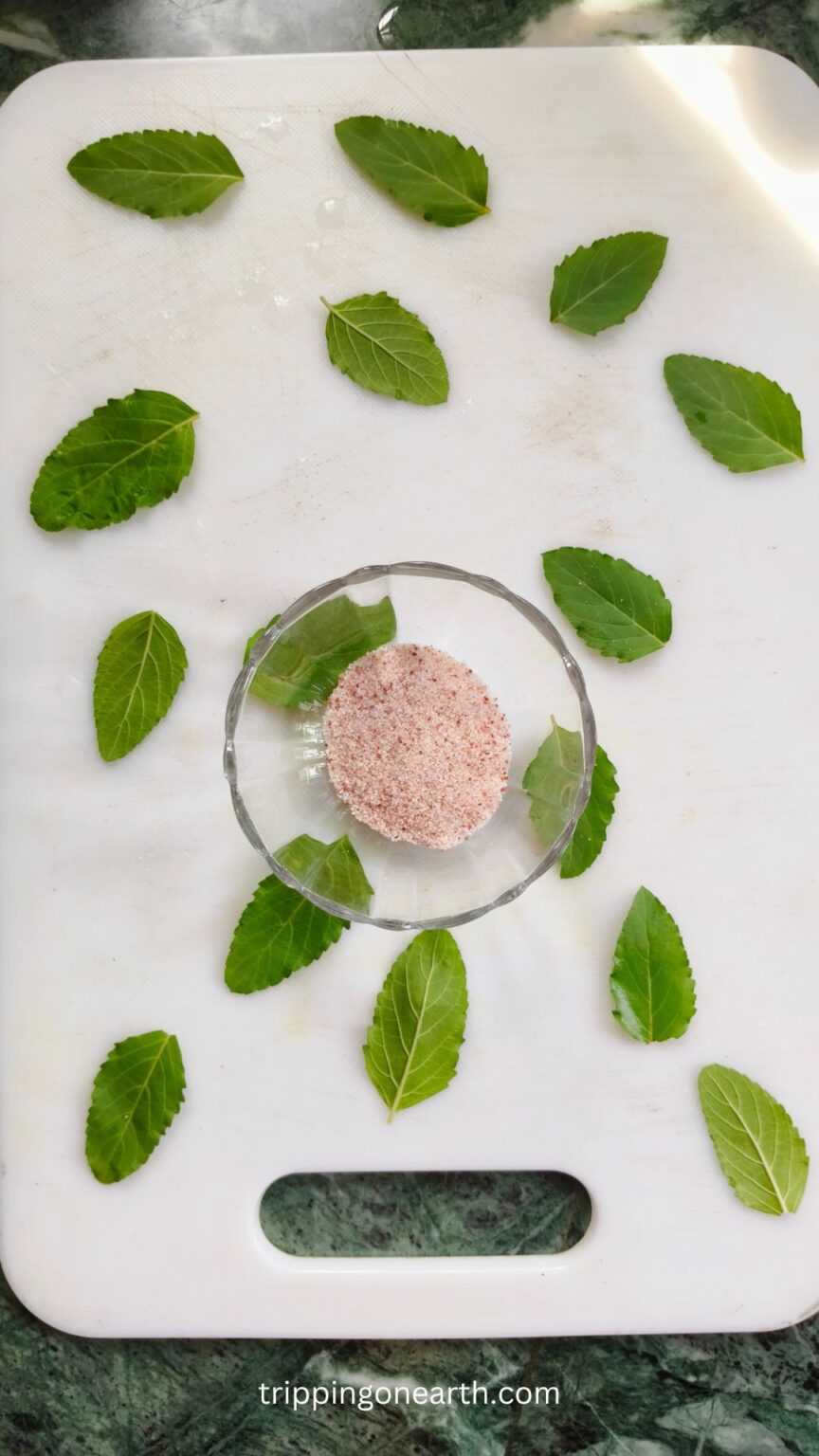 Quick & Easy Basil Salt Recipe - Tripping on Earth