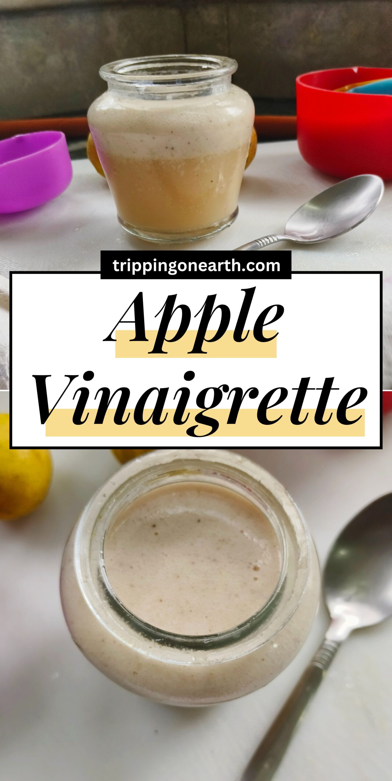 The Best 5-Minute Apple Vinaigrette Recipe - Tripping on Earth