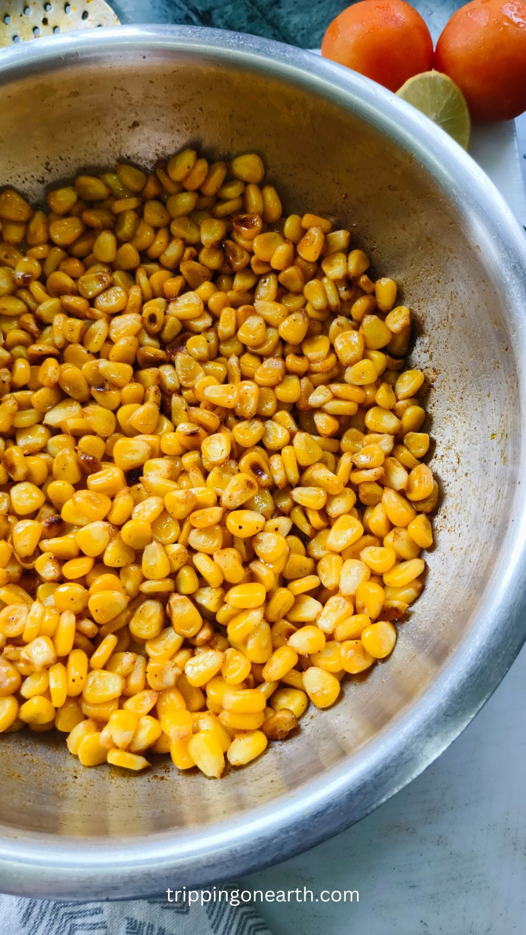 Easy And Crispy Fried Corn Recipe - Tripping on Earth