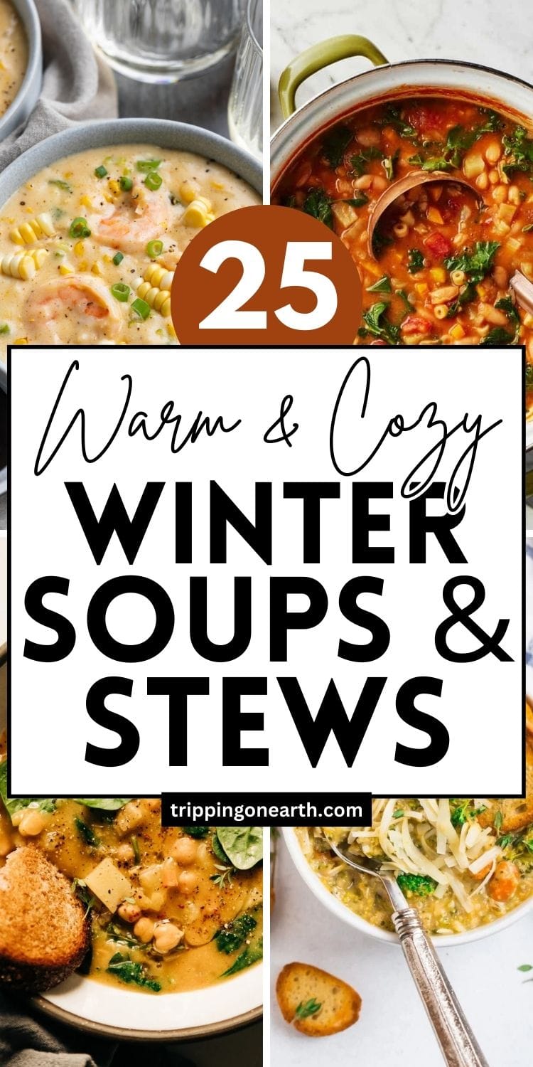 25 Best Winter Soup Recipes (Warm + Cozy) - Tripping on Earth
