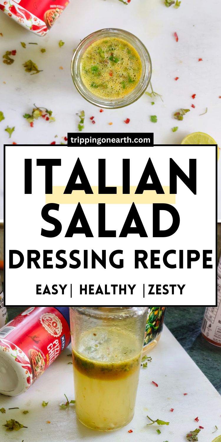 Homemade Zesty Italian Salad Dressing Recipe - Tripping on Earth